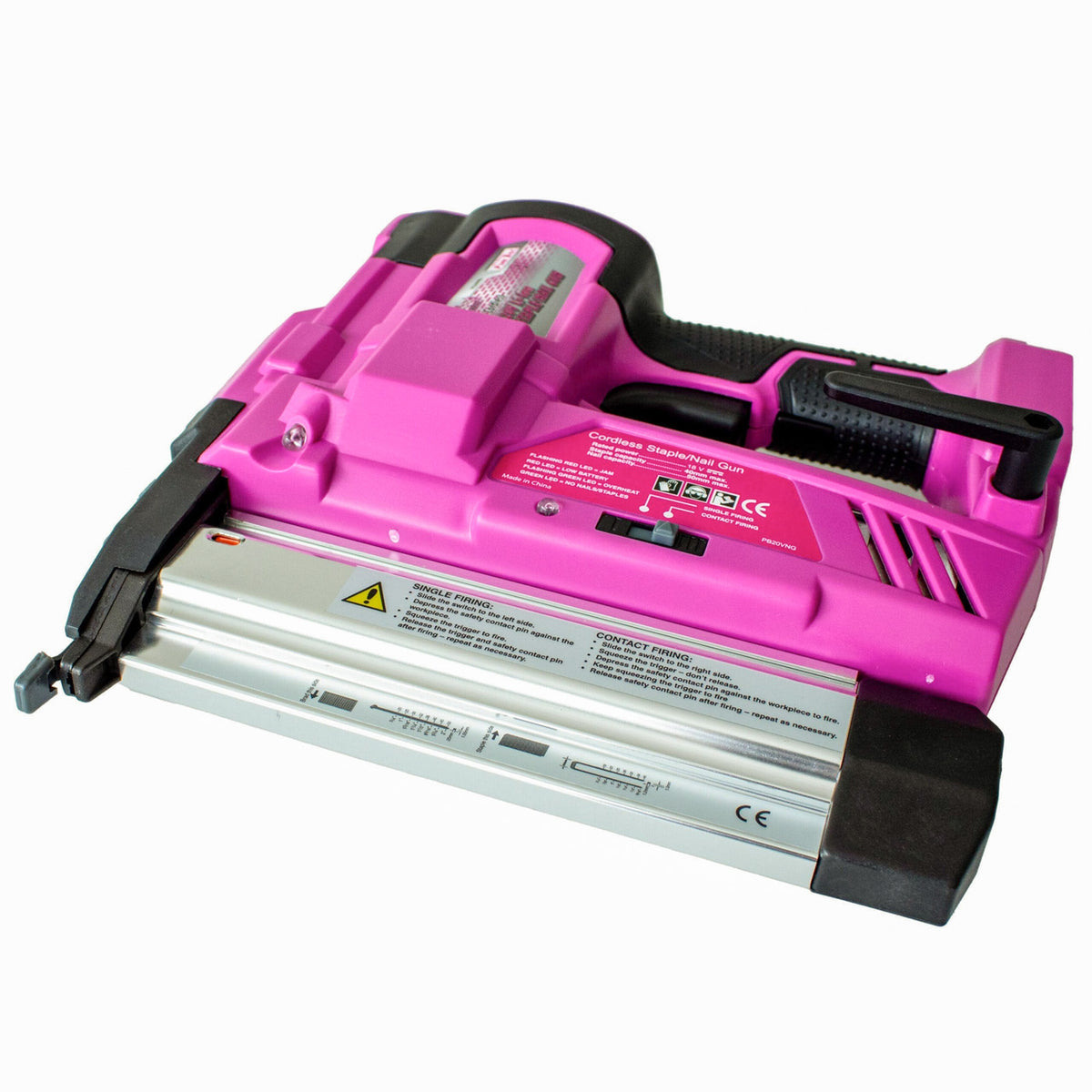 Pink 20V Cordless Brad Nailer Stapler | The Original Pink Box